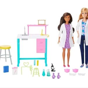 Barbie | Toys | Barbie Science Lab Playset With 2 Dolls Lab Bench And ...